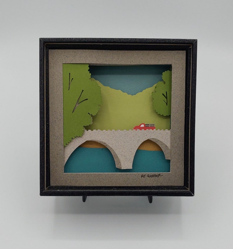 3D Mini Picture Cut-out Bridge 3D Bridge Hand-cut Paper - Etsy