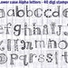 Alpha Letters Lower Case 40 Digi Stamps in Png Files | Etsy