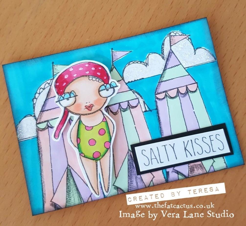 Beach Love Quirky and Adorable Bathers With Beach - Etsy