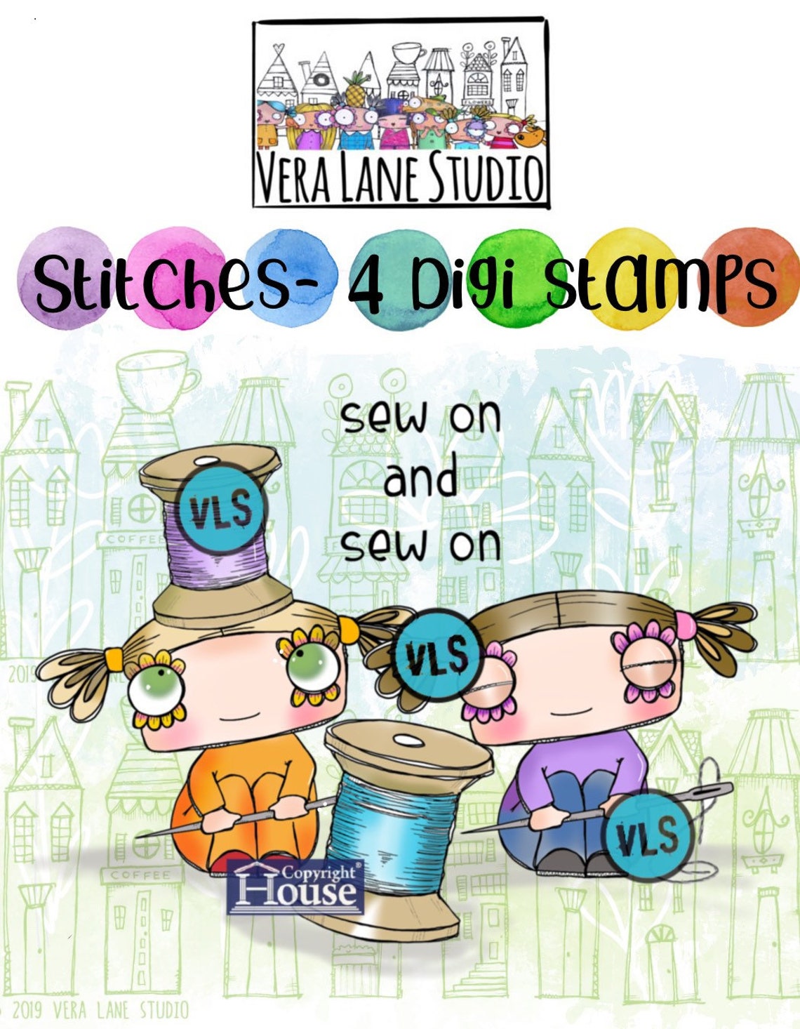 Stitches 4 Digi Stamp Bundle in Png and Jpg Files - Etsy