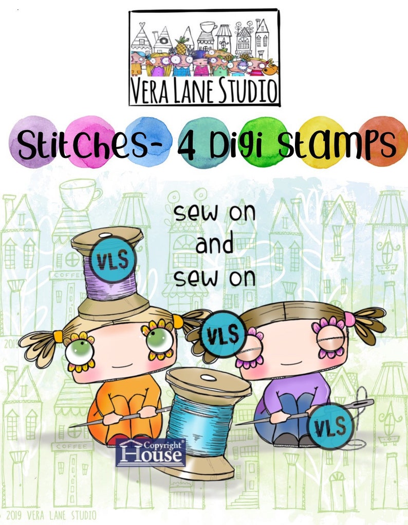 Stitches 4 Digi Stamp Bundle in Png and Jpg Files - Etsy