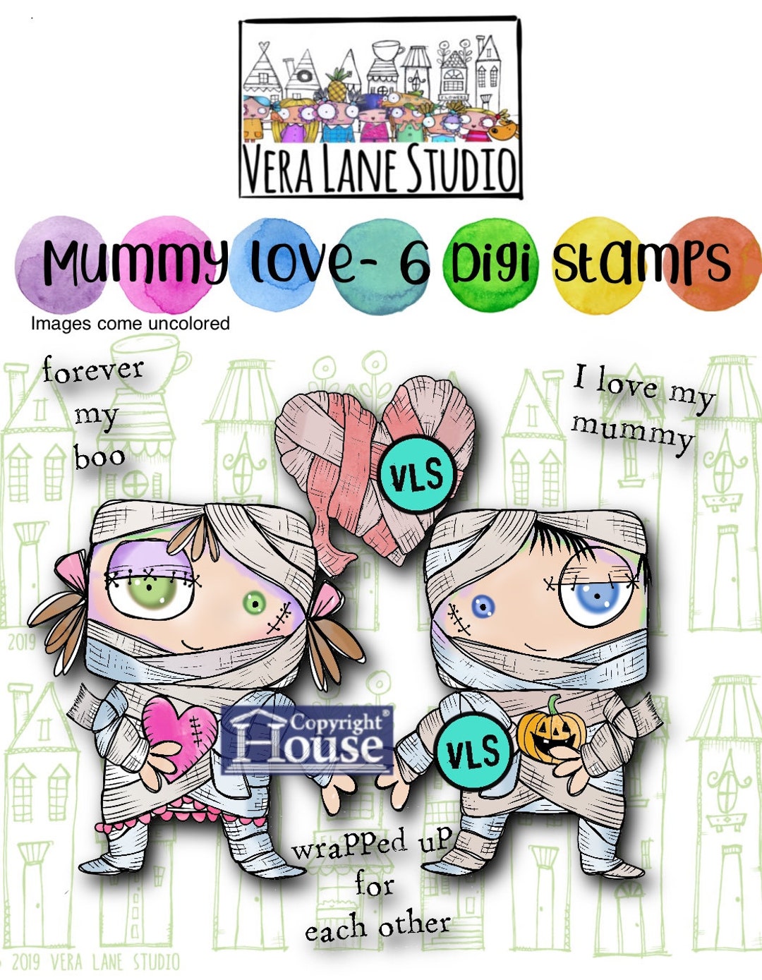 Mummy Love - 6 Digi Stamp Bundle in Jpg and Png Files Be - Etsy