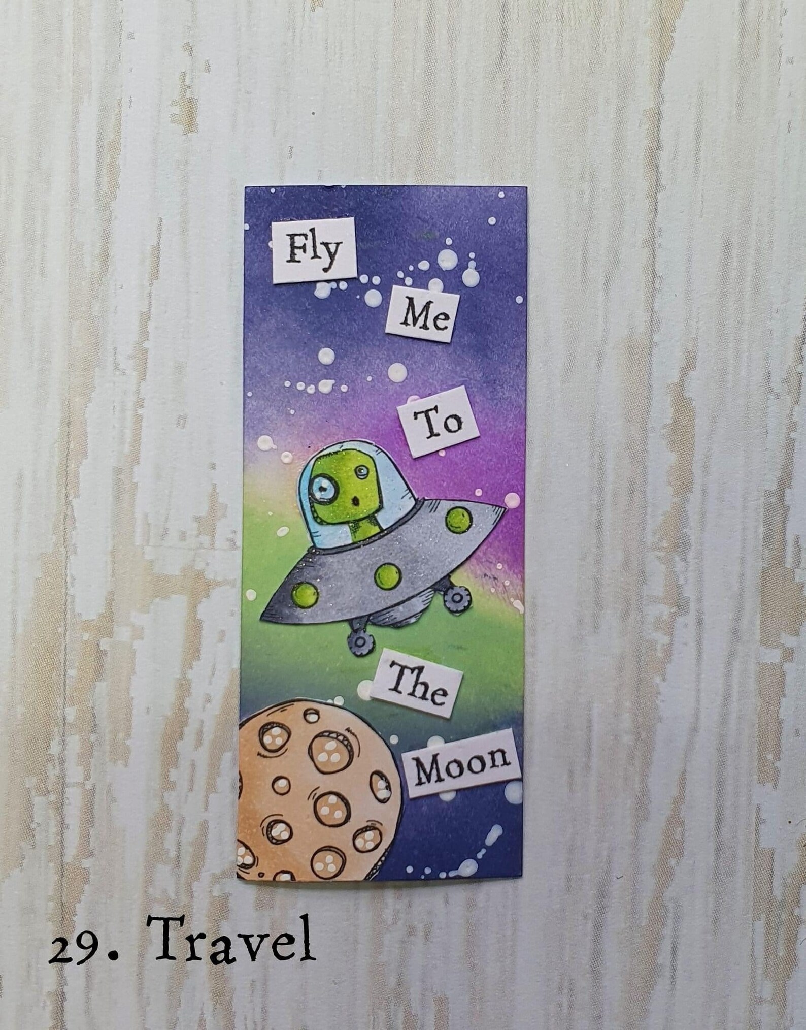 Lost in Space Quirky Flying Saucer and Aliens Digi Stamp Set - Etsy