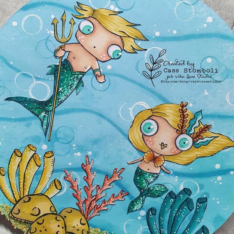 Mermen - 6 Digi Stamp Bundle in PNG and JPG File Format - Etsy