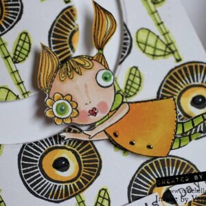 Hello June Whimsical Summertime Gal With Accent Images and - Etsy