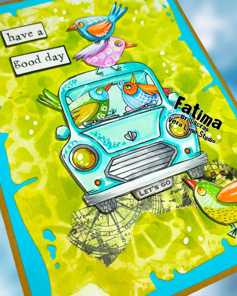 Joy Ride- 6 Digi Stamp Bundle in Jpg and Png Files - Etsy