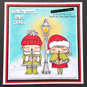 Carolers - 6 Digi Stamp Bundle - Etsy