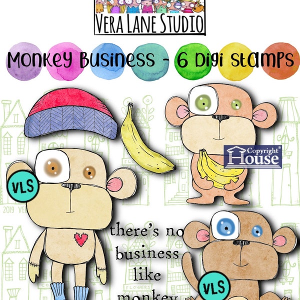 Sock Monkey Labels - Etsy