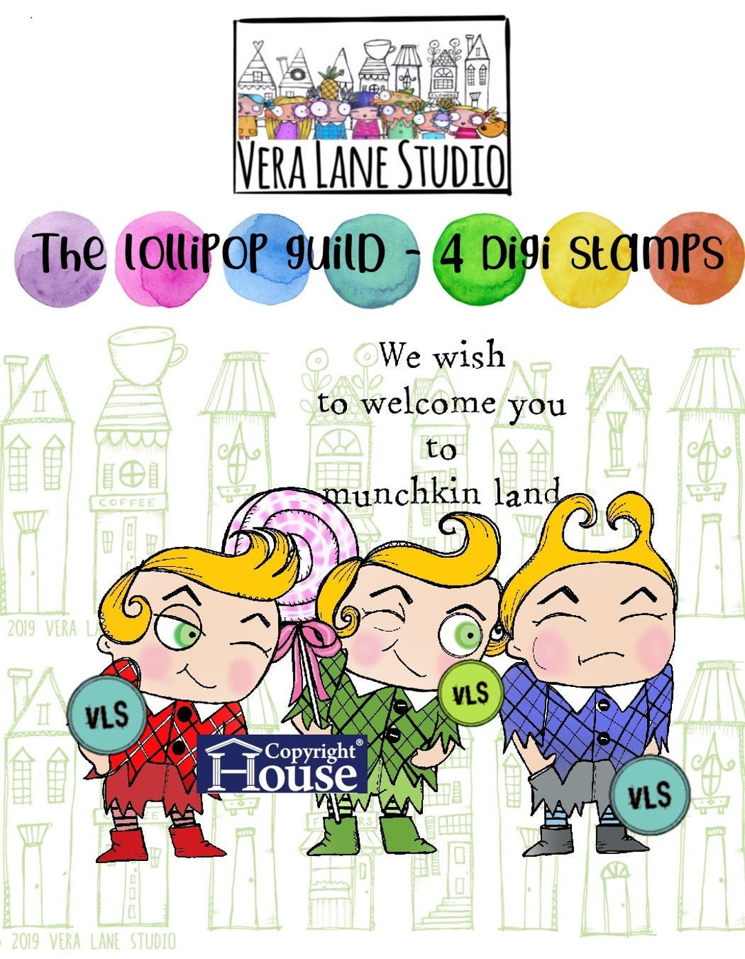 The Lollipop Guild - 4 Digi Stamp Bundle in Jpg and Png Files - Etsy