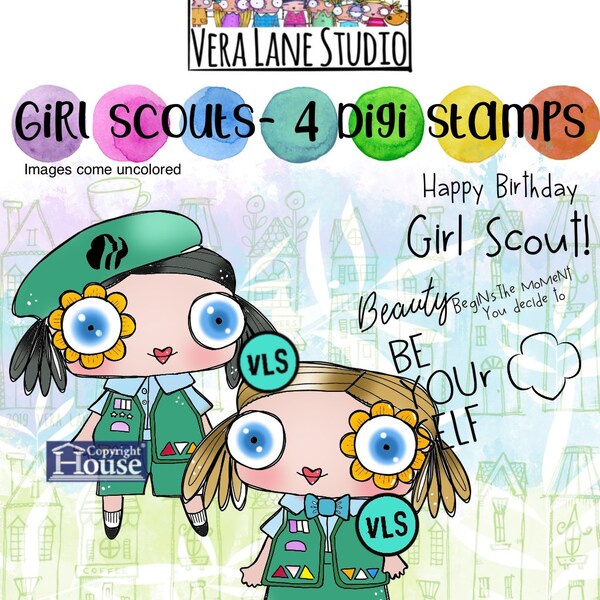Girl Scout Stamp - Etsy
