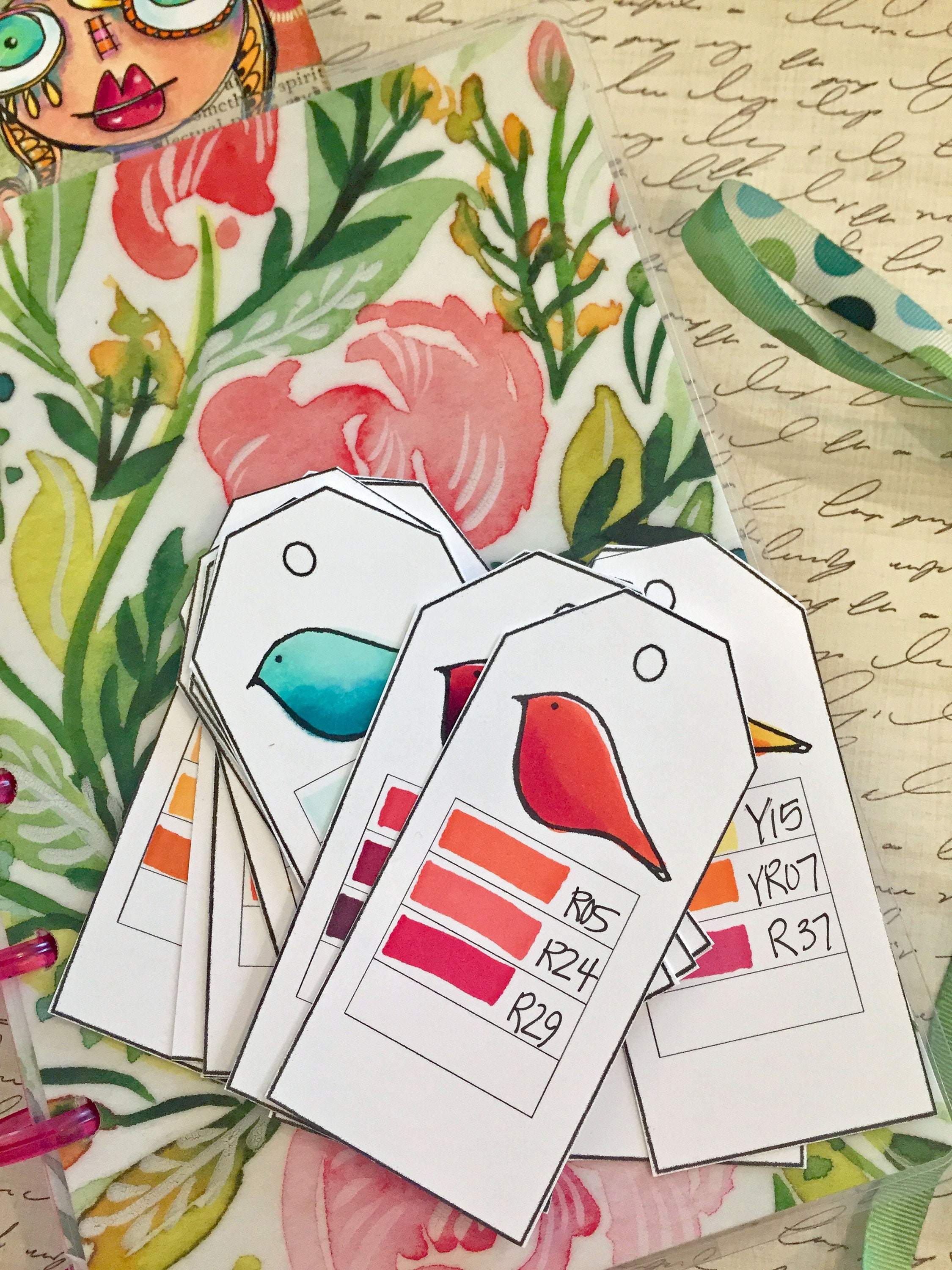 Color Tags blank PDF file for you to color | Etsy