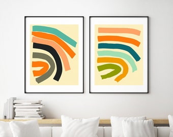 Colorful wall art | Etsy