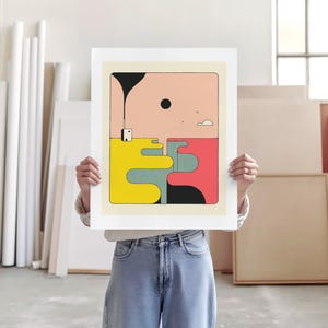 LIMBO (giclée Fine Art Print) Minimalist Geometric Landscape ...