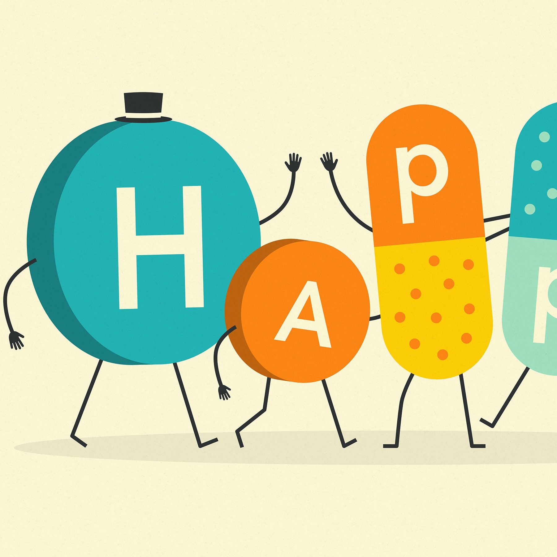 HAPPY PILLS Giclée Fine Art Print or Photo Paper Print | Etsy