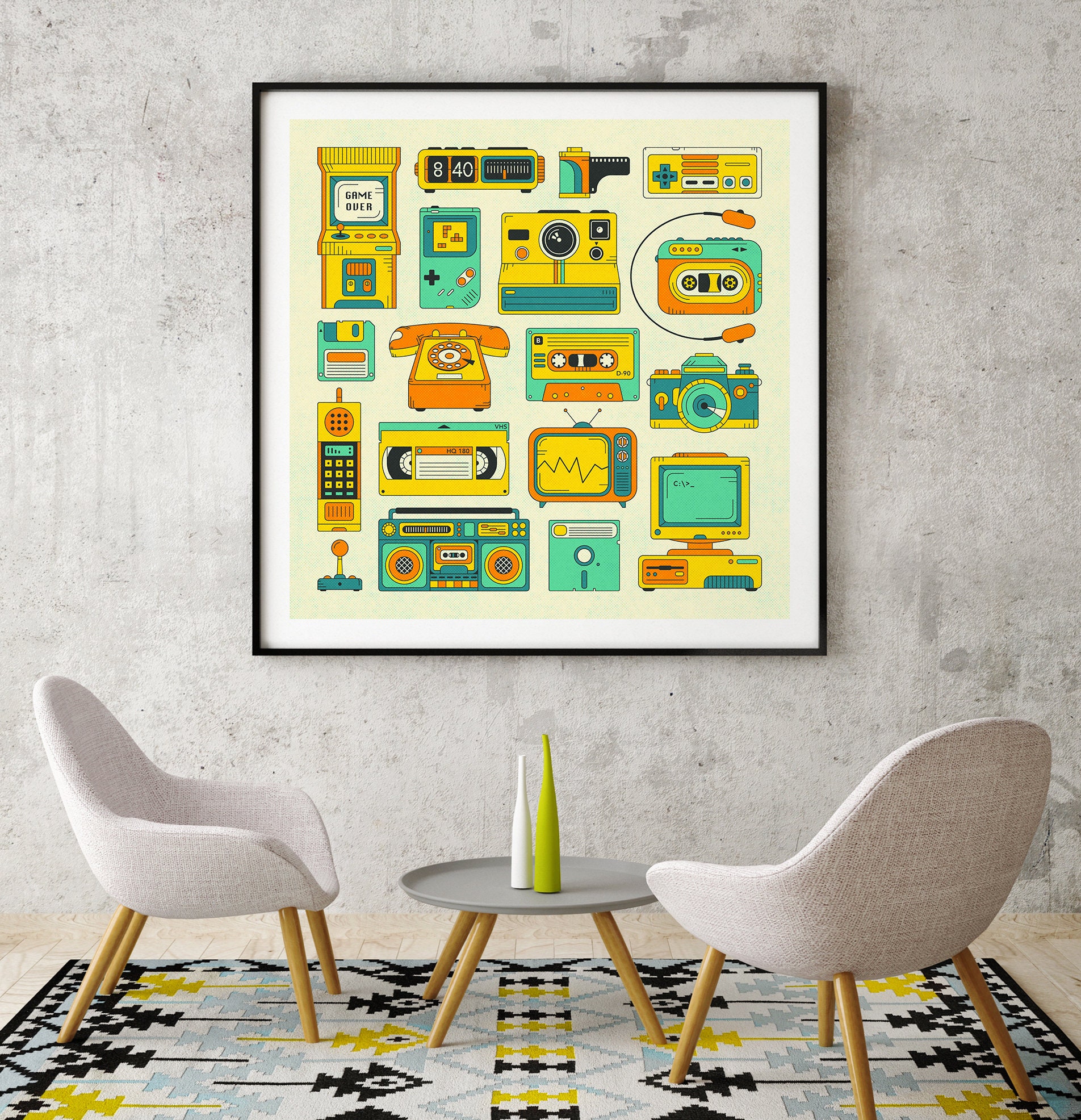 RETRO TECHNOLOGY giclée Fine Art Print or Photo Paper Print | Etsy