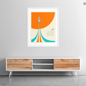 SPACE SHUTTLE giclée Fine Art Print Minimalist NASA Pop Art 8x10 12x16 ...