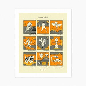 2 Cryptozoology Prints (giclée Fine Art Prints & Rolled Canvas ...