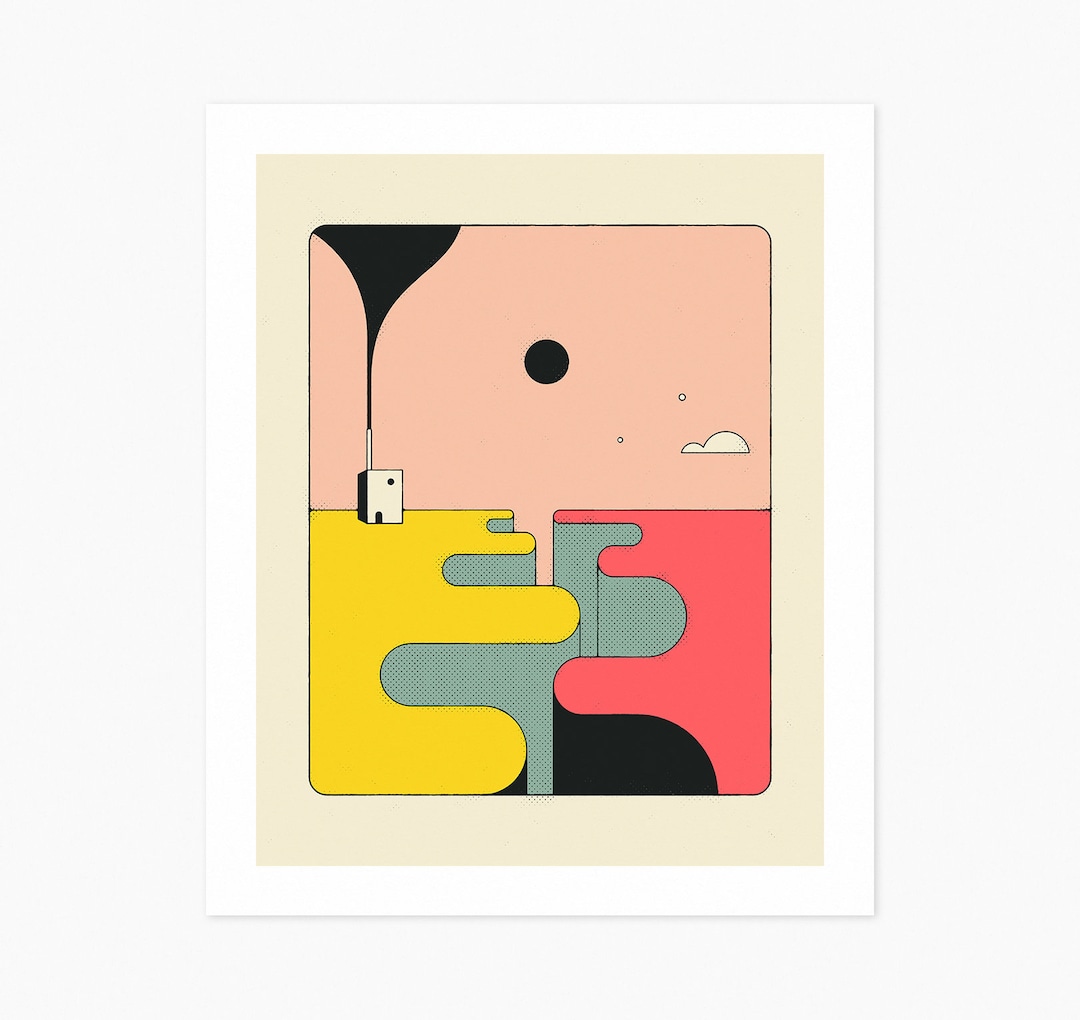 LIMBO 2 giclée Fine Art Print Simple Minimalist Landscape by Jazzberry ...