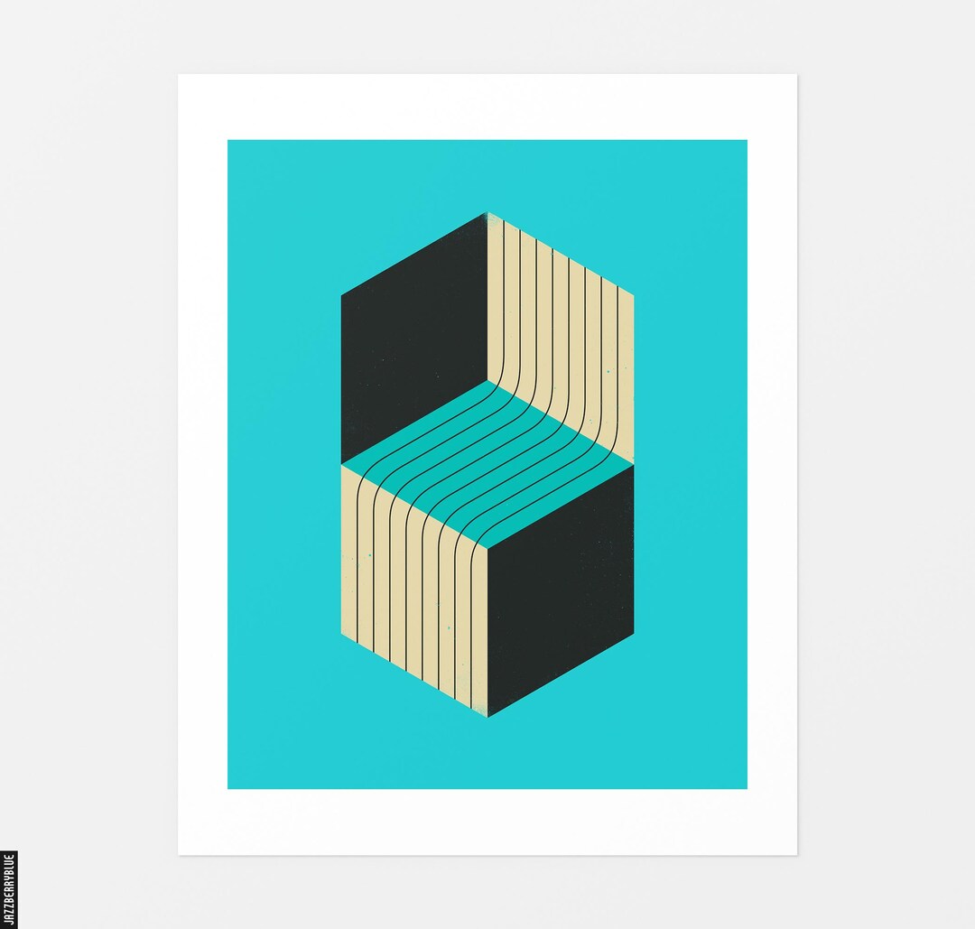 CUBES 1 giclée Fine Art Print Minimalist Geometric Abstract Wall Art ...