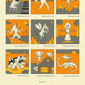 AMERICAN CRYPTIDS #2 (giclée Fine Art Print on Paper or Canvas ...