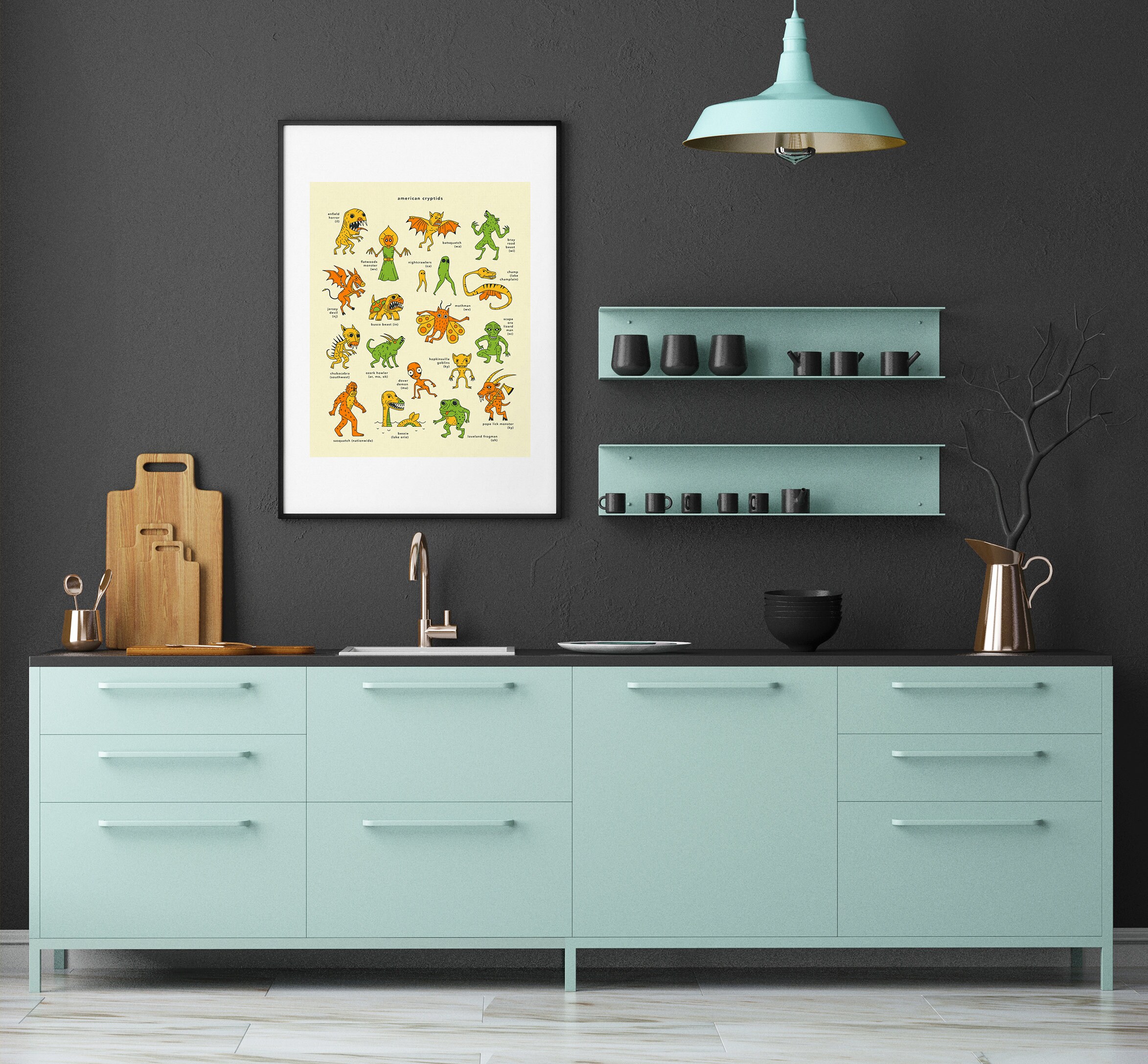 AMERICAN CRYPTIDS giclée Fine Art Print or Photo Paper Print | Etsy