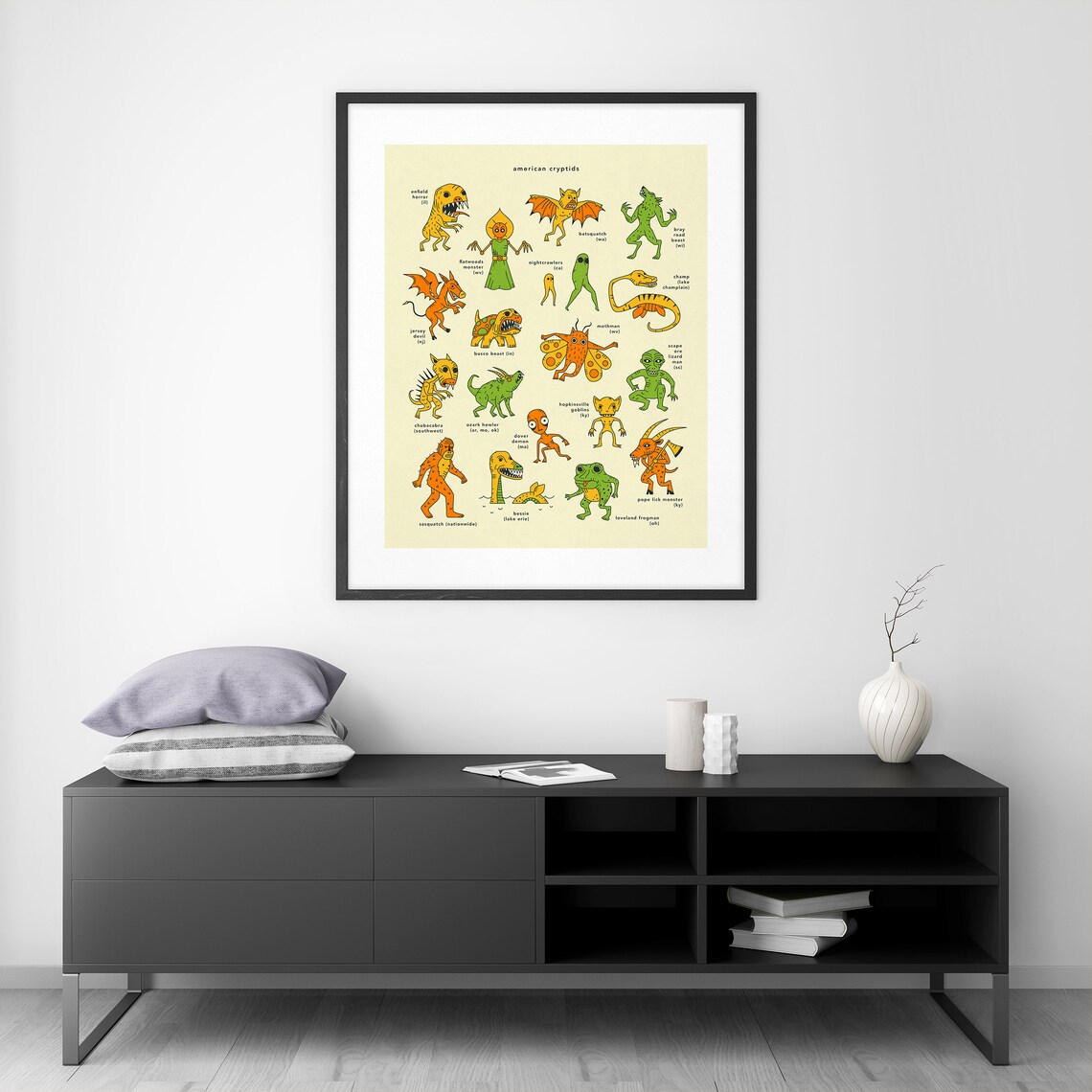 AMERICAN CRYPTIDS giclée Fine Art Print or Photo Paper Print | Etsy