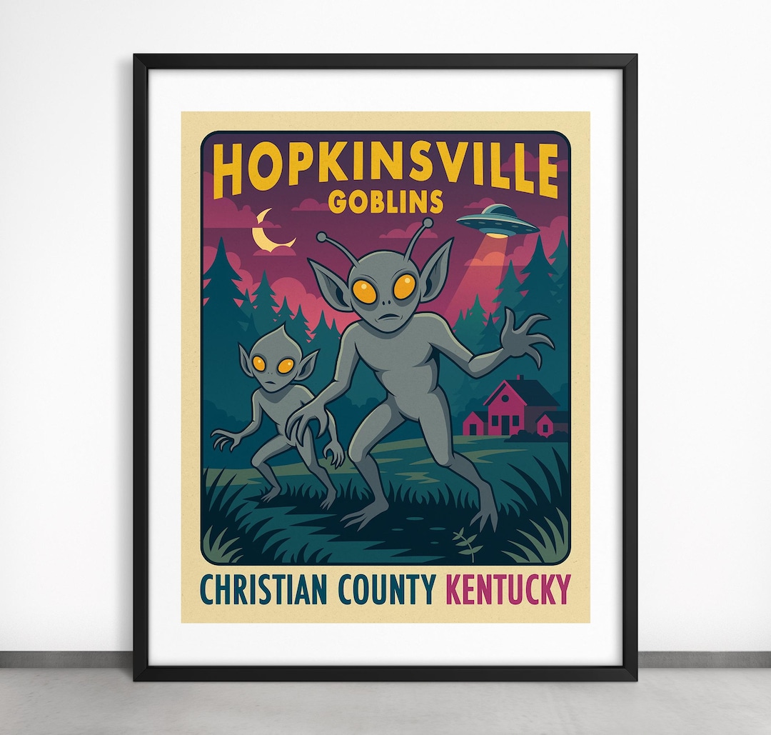 HOPKINSVILLE GOBLINS (giclée Fine Art Print on Paper or Canvas) Kentucky Paranormal Cryptid ...
