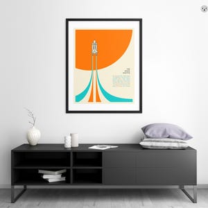 SPACE SHUTTLE giclée Fine Art Print Minimalist NASA Pop Art 8x10 12x16 ...