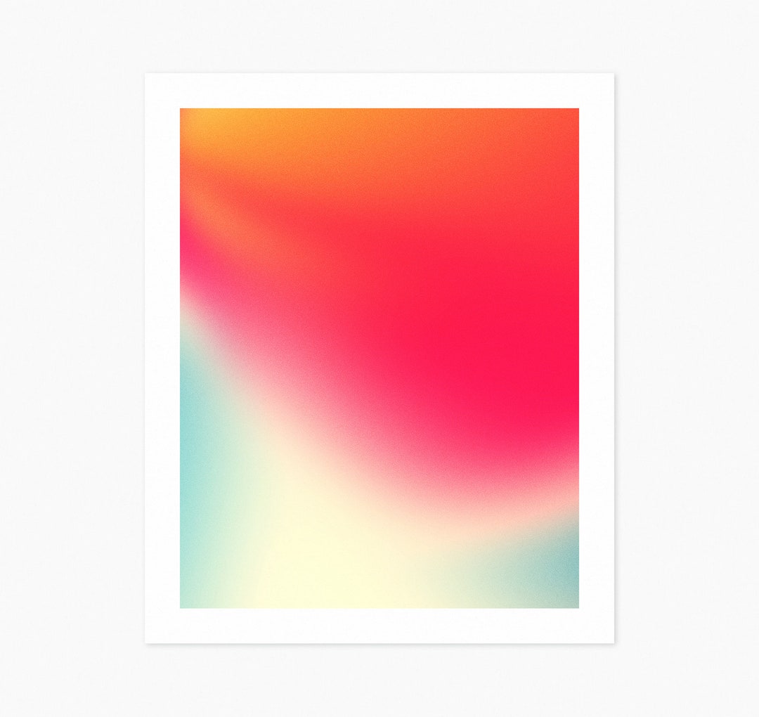 INVASION giclée Fine Art Print Minimalist Abstract Gradient Art 8x10 ...