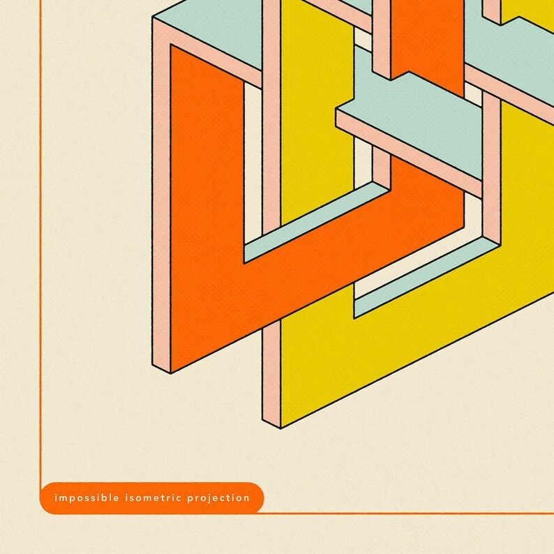 2 Impossible Geometric Shapes giclée Fine Art Prints & Rolled - Etsy