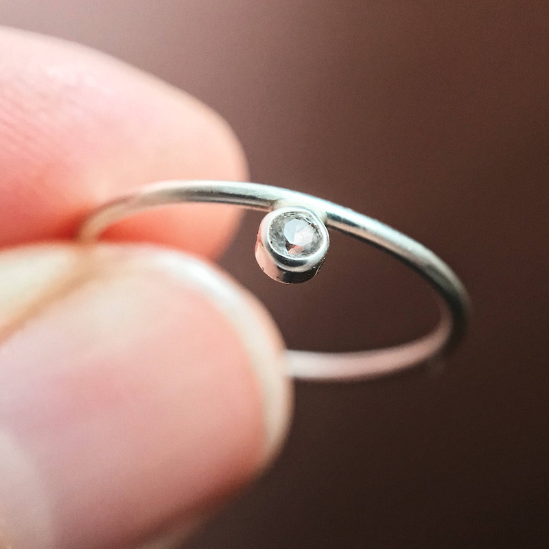 Gemstone Stacking Rings - Etsy