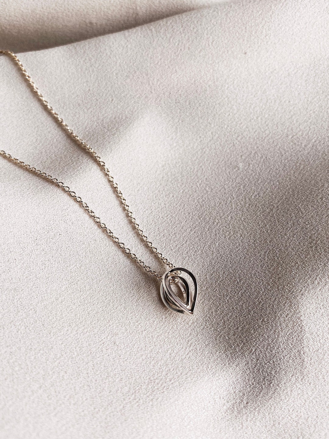 Seed Pod Duo Layering Necklace in Sterling Silver. Handmade ...