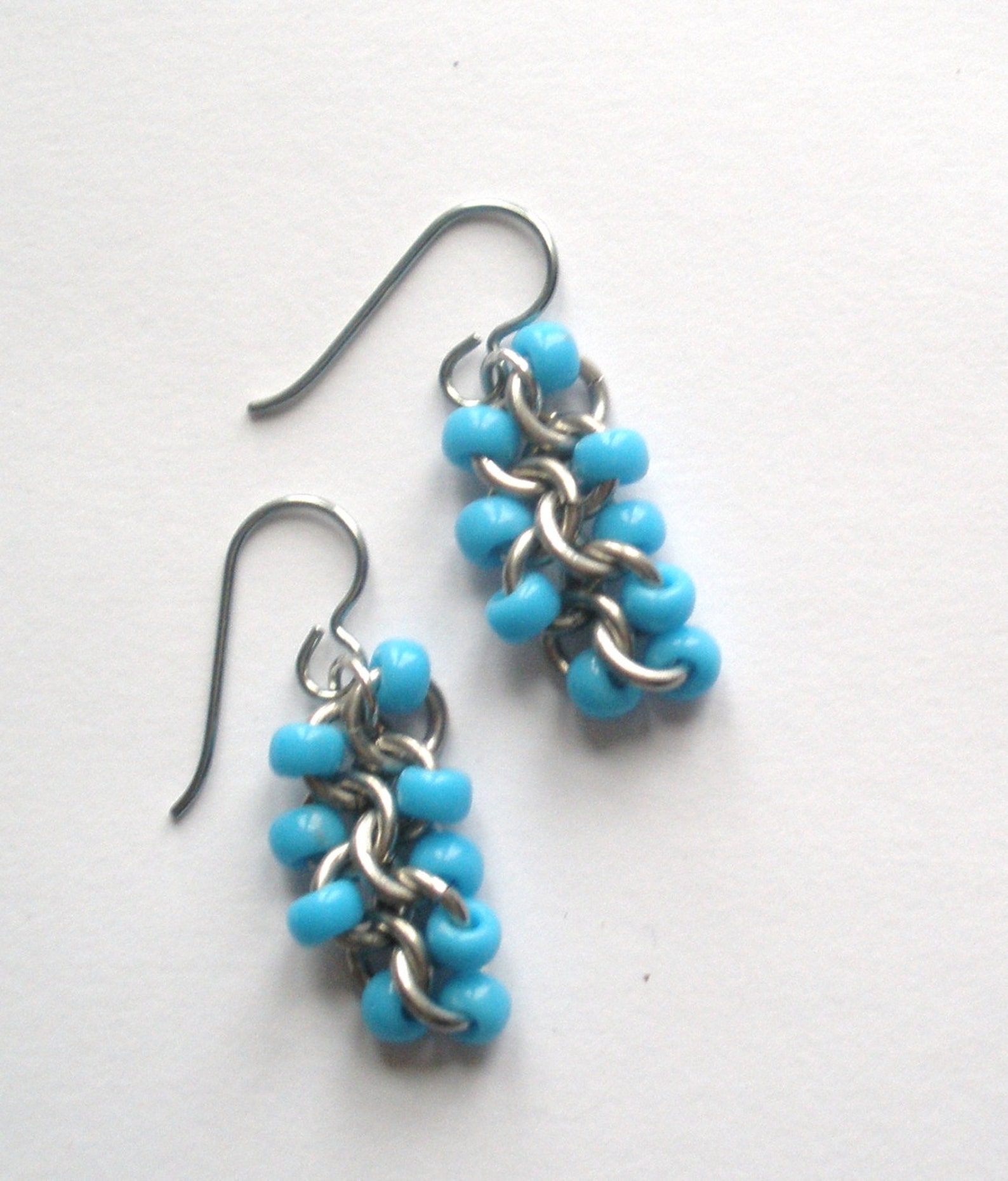 Beaded Cluster Earrings - Etsy