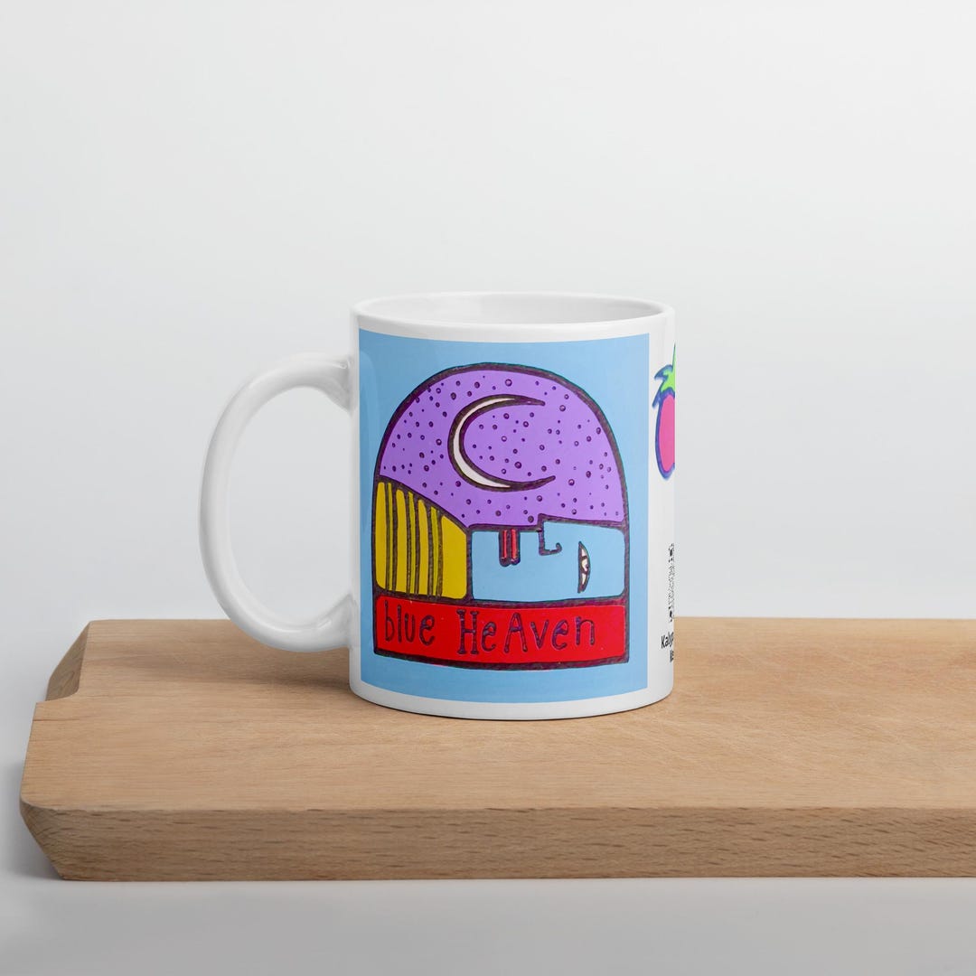 Blue Heaven Coffee Mug With Original Artwork by Carrie Disrud - Etsy