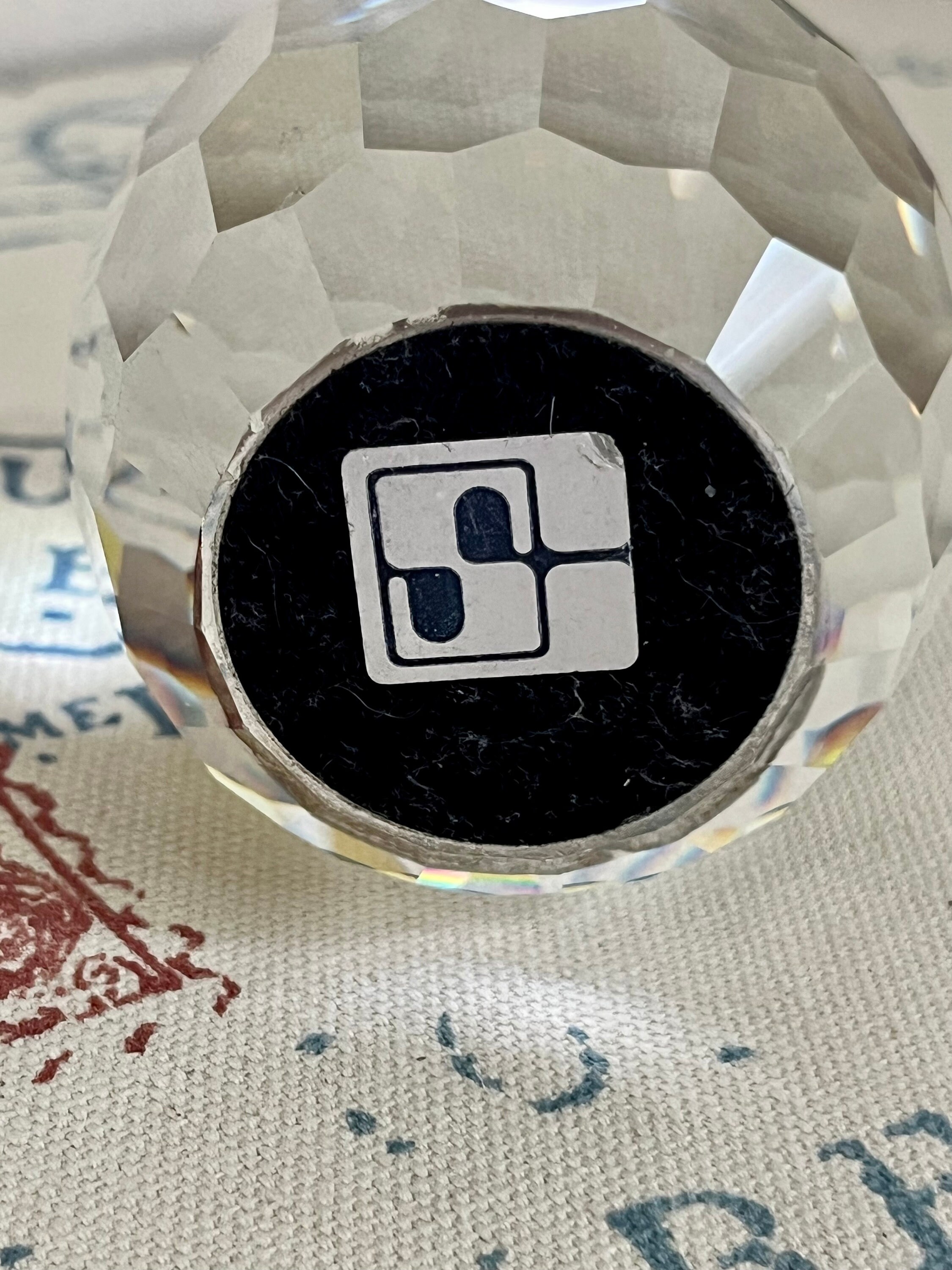 Vintage Swarovski Crystal Paperweight - Etsy