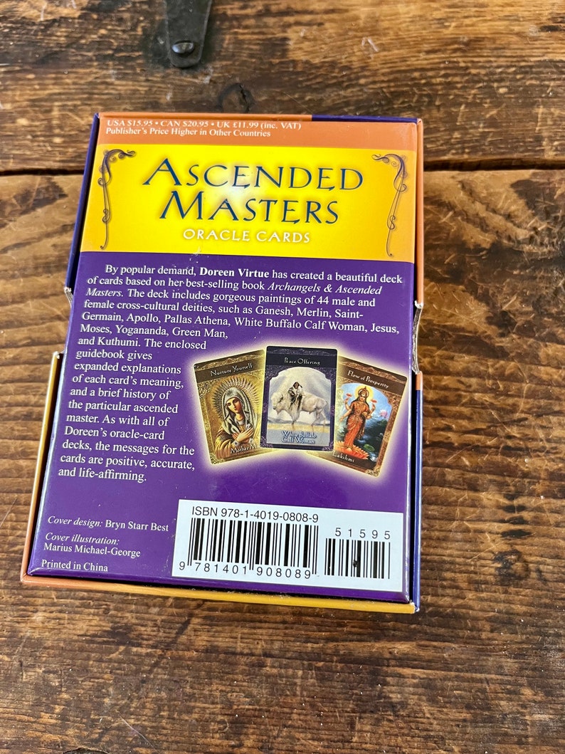 Vintage Ascended Masters Tarot Deck by Doreen Virtue - Etsy