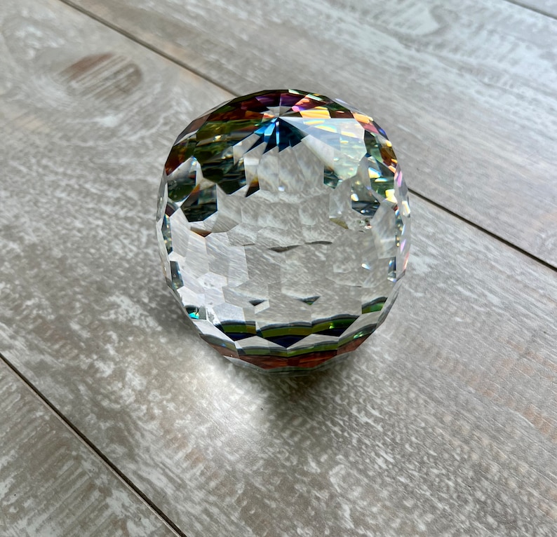 Vintage Swarovski Crystal Paperweight - Etsy