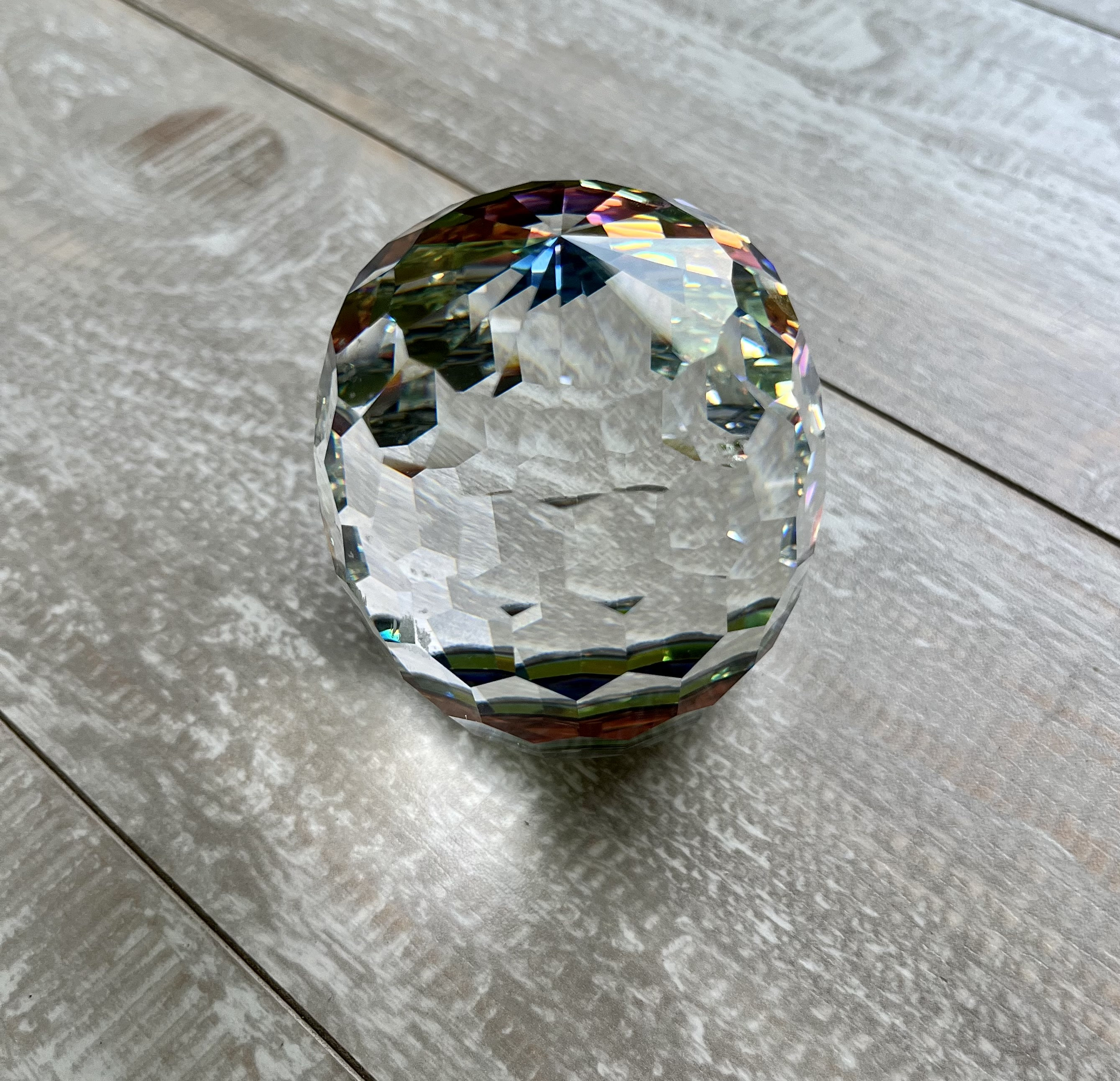 Vintage Swarovski Crystal Paperweight - Etsy