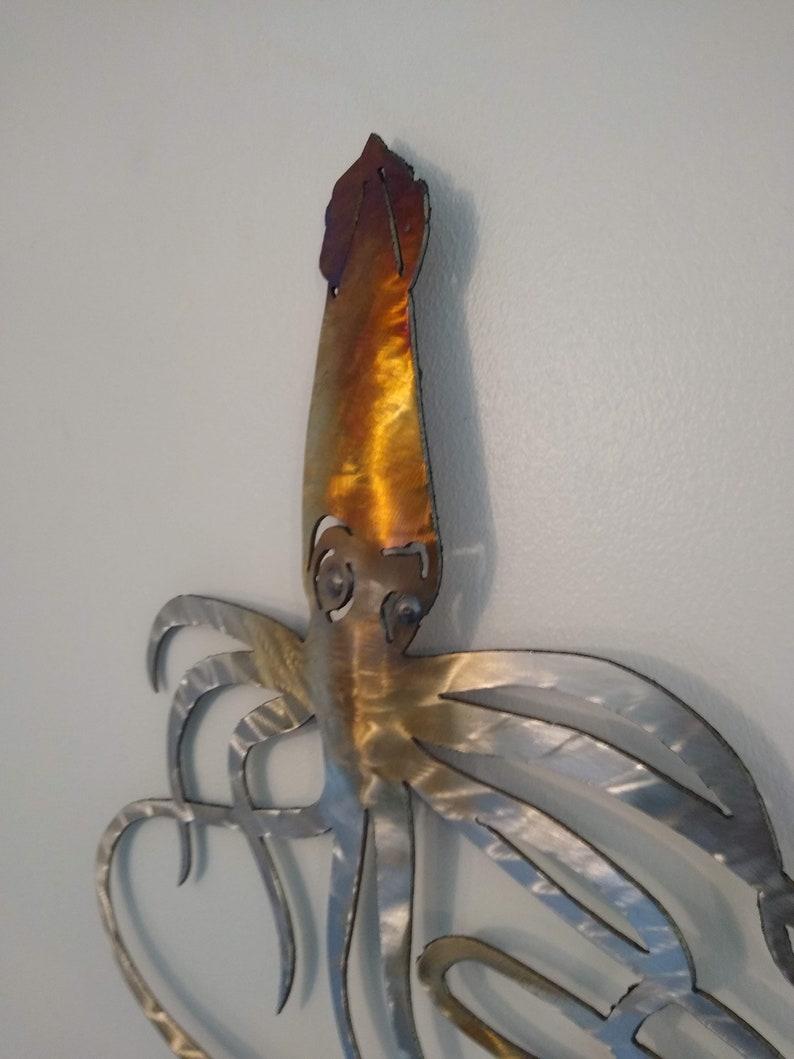 Squid Wall Metal Art - Etsy