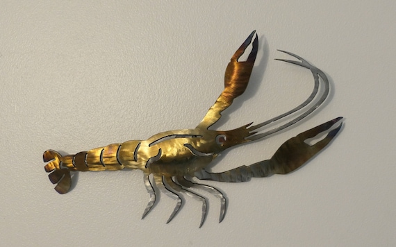 Crawfish Small-stainless Steel Wall Metal Art. - Etsy