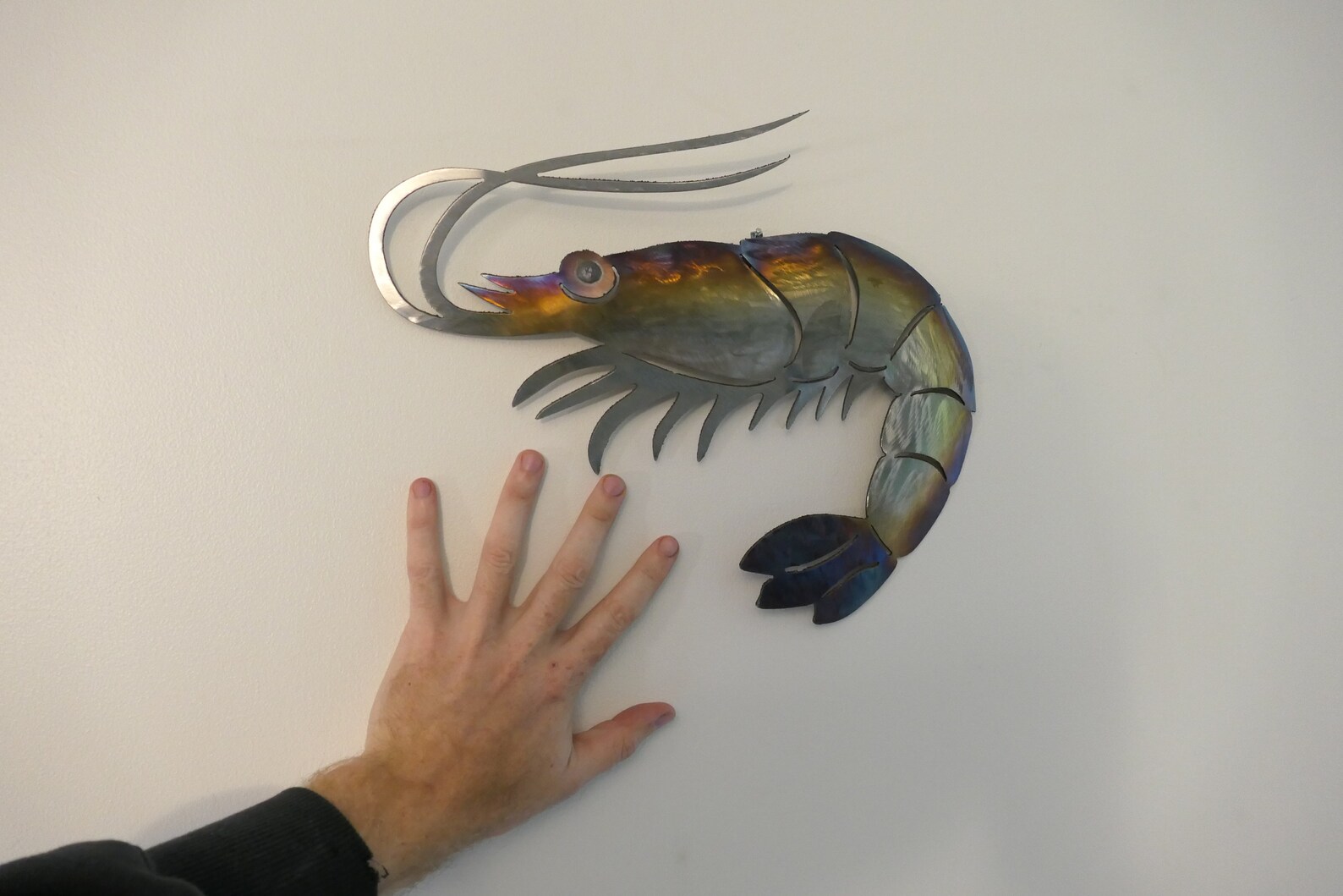 Shrimp Wall Metal Art Large - Etsy