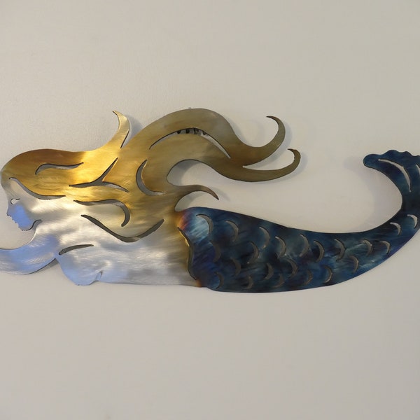 Mermaid Metal Art - Etsy