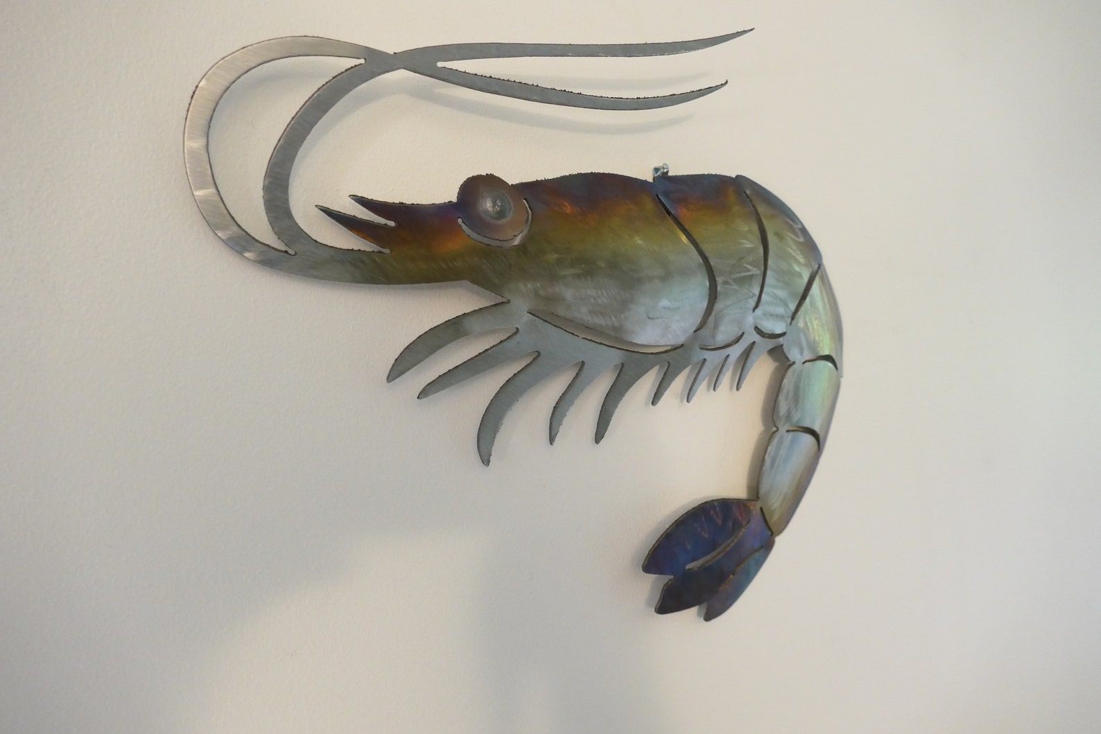 Shrimp Wall Metal Art Large - Etsy