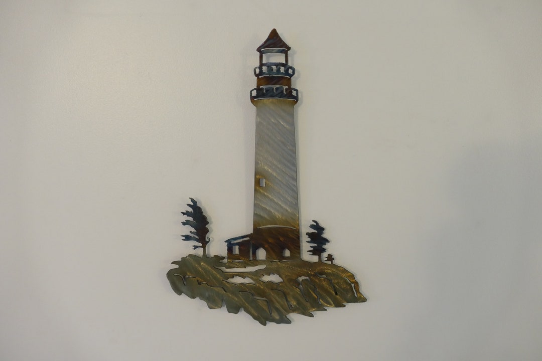 Lighthouse Small Stainless Steel Wall Metal Art. - Etsy
