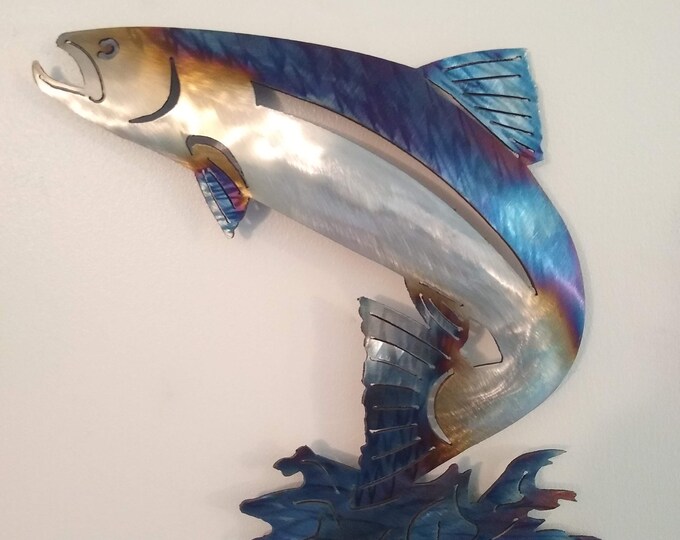 Salmon Wall Art - Stainless Steel - Etsy