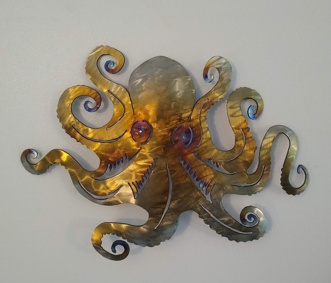Octopus Wall Metal Art | Etsy