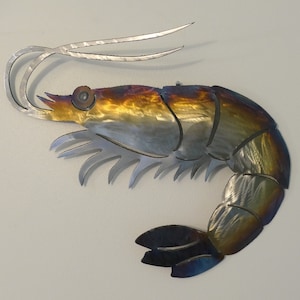 Shrimp Wall Metal Art Large - Etsy