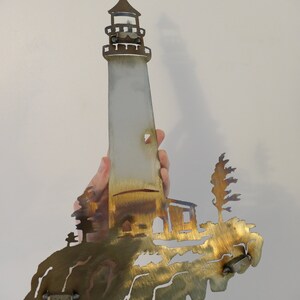Lighthouse Small Stainless Steel Wall Metal Art. - Etsy