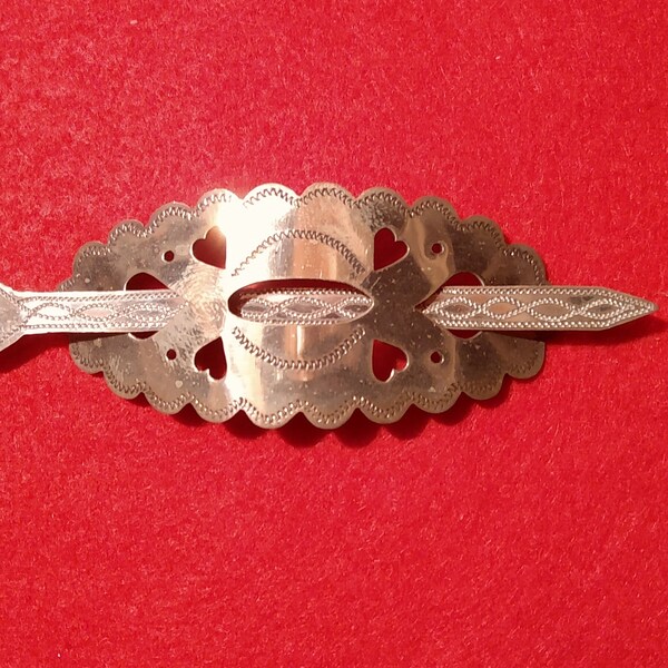 Silver Barrette - Etsy