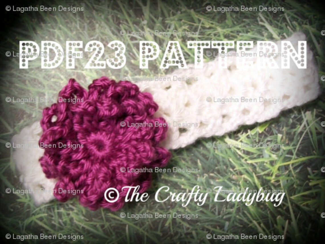Loopty Loop Flower Headband Pattern PDF23 Newborn to Adult - Etsy